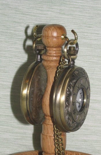 Pocket Watch Glass Display Dome Stand Single or Double Hanger in Dark ...