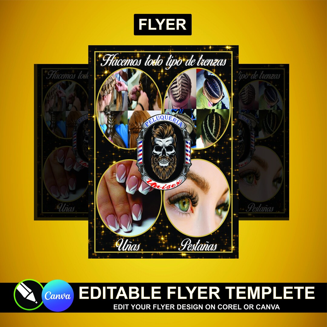 Beauty Flyer, DIY Flyer Template Design, Make up Flyer, Lash Tech Salon ...