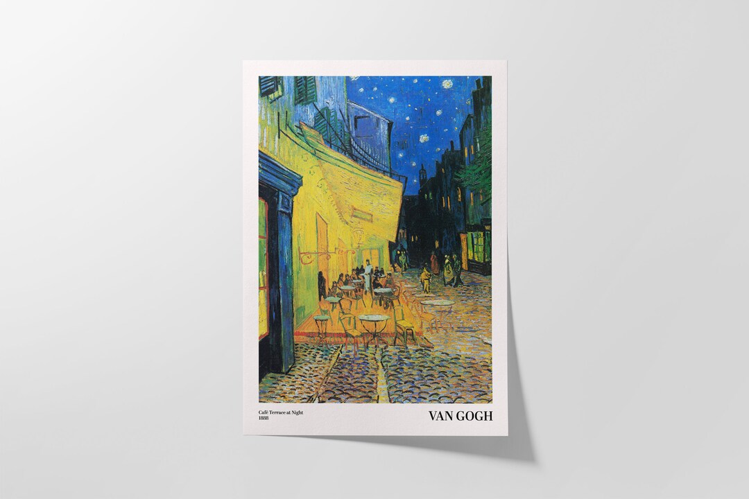 Vincent Van Gogh Cafe Terrace Print Van Gogh Art Print Café Terrace at ...