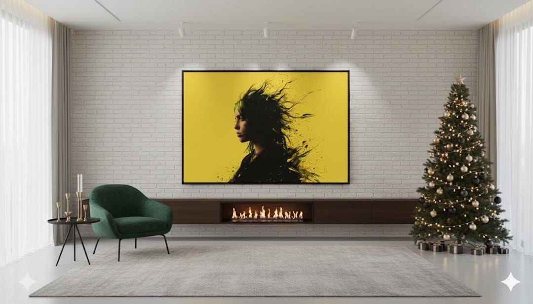 Billie Eilish Canvas Wall Art | Billie Eilish Poster Print | Music Wall ...
