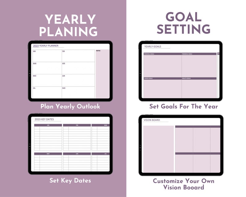Onenote Digital Planner 2023 2024 Hyperlinked Onenote - Etsy