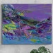 Abstract Landscape Art, Purple Landscape, Modern Home Art, Abstract ...