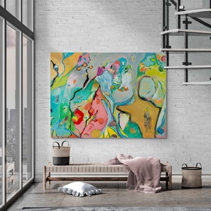 Abstract Wall Art Colorful Wall Art Canvas Art Colorful - Etsy
