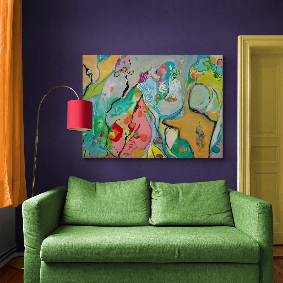 Abstract Wall Art Colorful Wall Art Canvas Art Colorful - Etsy