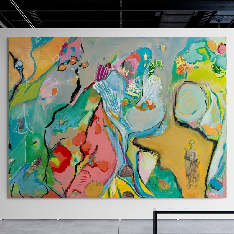 Abstract Wall Art Colorful Wall Art Canvas Art Colorful - Etsy