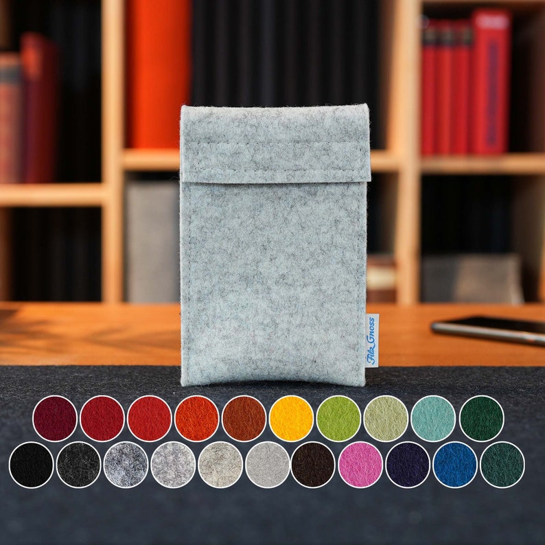 Handyhülle aus Filz mit Lasche und Klettverschluss, Handytasche aus 100% Wollfilz - Etsy.de
