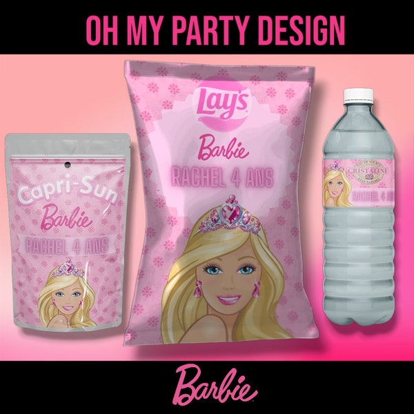 Barbie Chip Bag Printable - Etsy