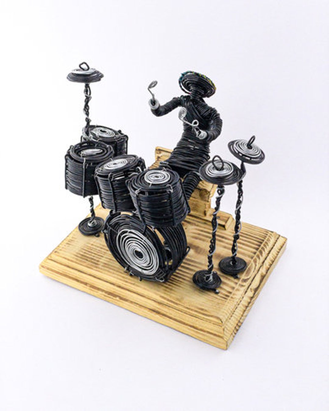 Drummer Wire Sculpture, Fisherman Statue, Drum, Drumstick, Drummer ...