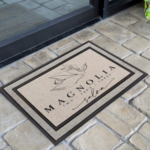 Custom Business Logo Door Mat Your Text Here Personalized Doormat ...