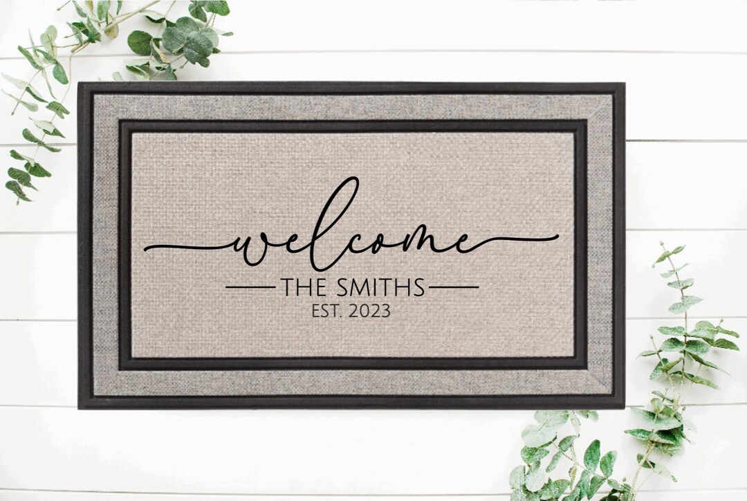 Housewarming Gift / Family Name Doormat / Personalized Doormat ...