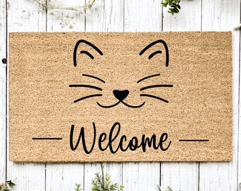 Happy Camper Vibes / Housewarming Gift / Family Name Doormat ...