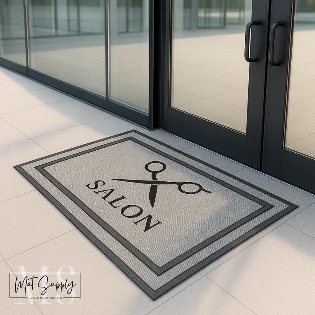 Custom Business Logo Door Mat - Your Text Here - Personalized Doormat ...