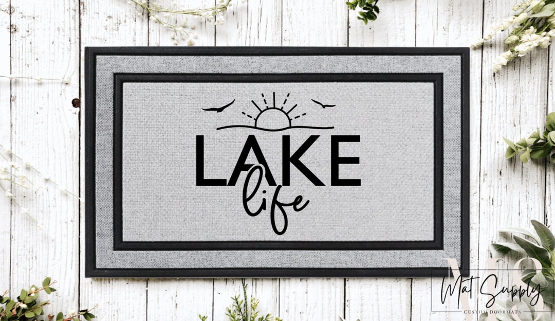 Lake Life Dock Mat | Nautical Doormat | Lake Life Doormat | Summer ...