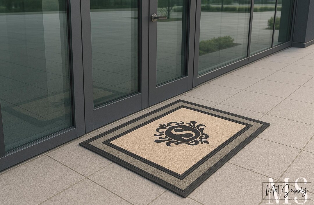 Custom Business Logo Door Mat - Your Text Here - Personalized Doormat ...