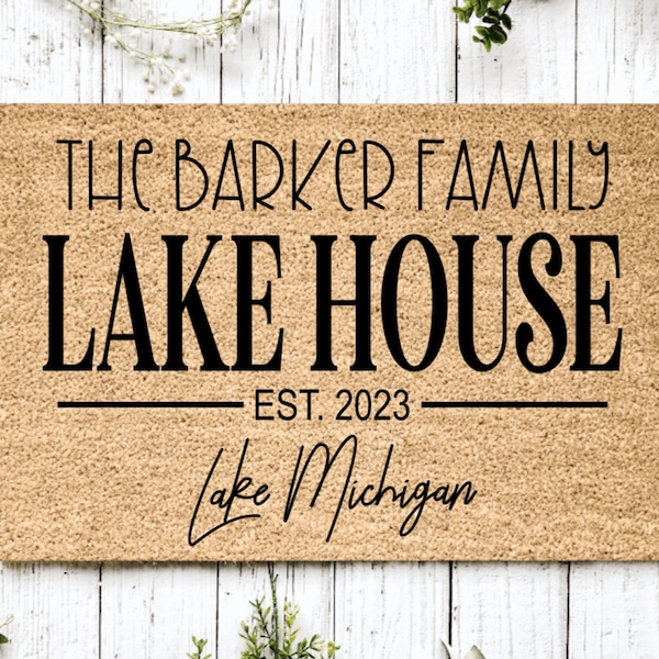 Lake House Doormat - Etsy
