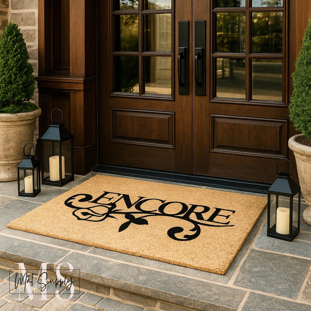 Custom Business Logo Door Mat - Your Text Here - Personalized Doormat ...