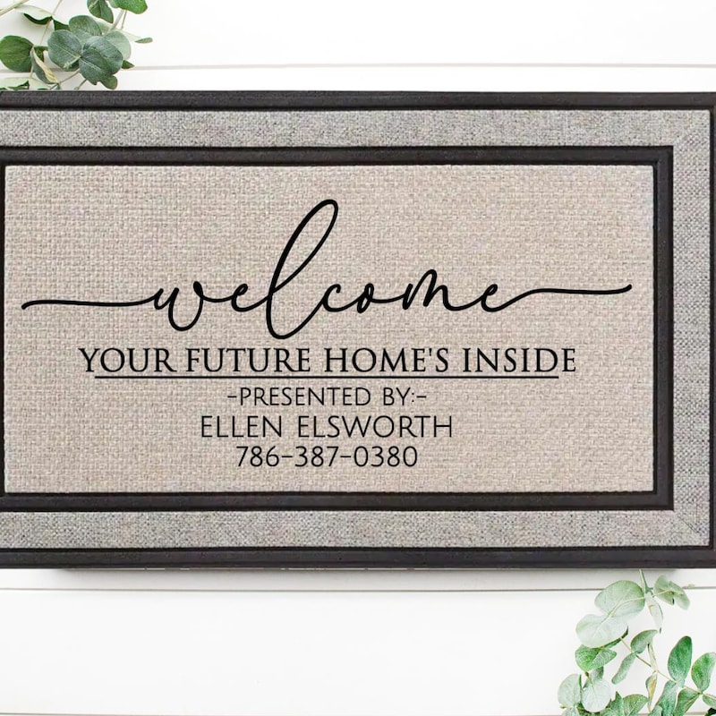 Real Estate Agent Doormat - Etsy