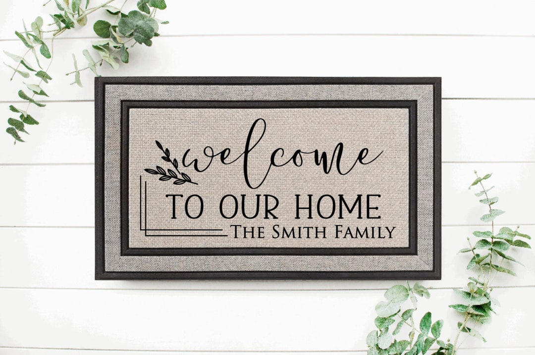 Housewarming Gift / Family Name Doormat / Personalized Doormat ...
