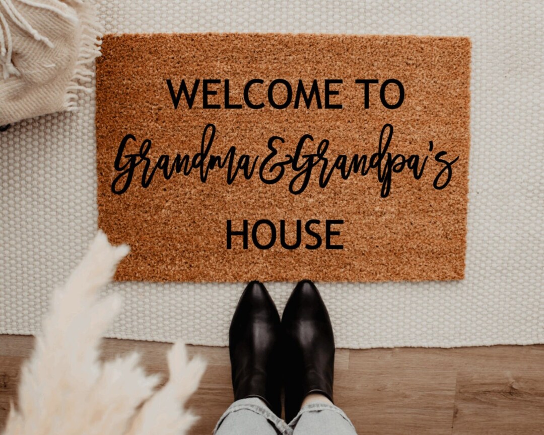 Grandma & Grandpa's House Doormat | Funny Welcome Mat - Etsy