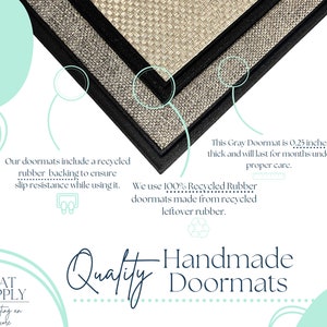 Custom Business Logo Door Mat - Your Text Here - Personalized Doormat ...