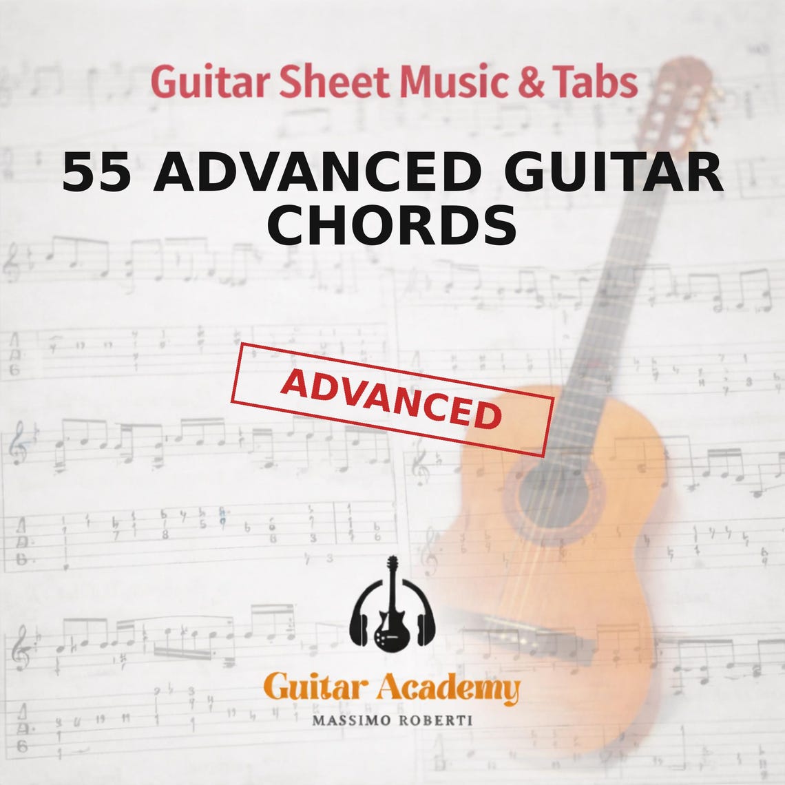 55 Advanced Guitar Chords - Diagram - Guitar Lessons - Etsy