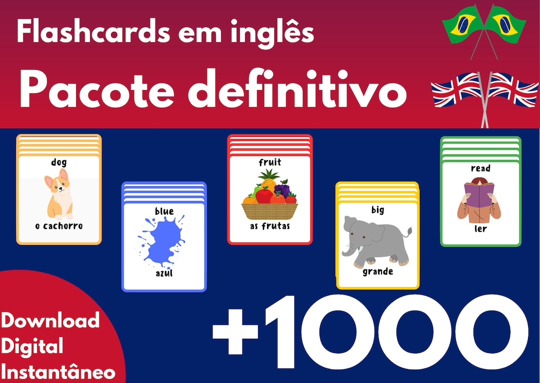 Flashcards Em Inglês, Vocabulário Em Inglês, Flashcard Para Impressão ...