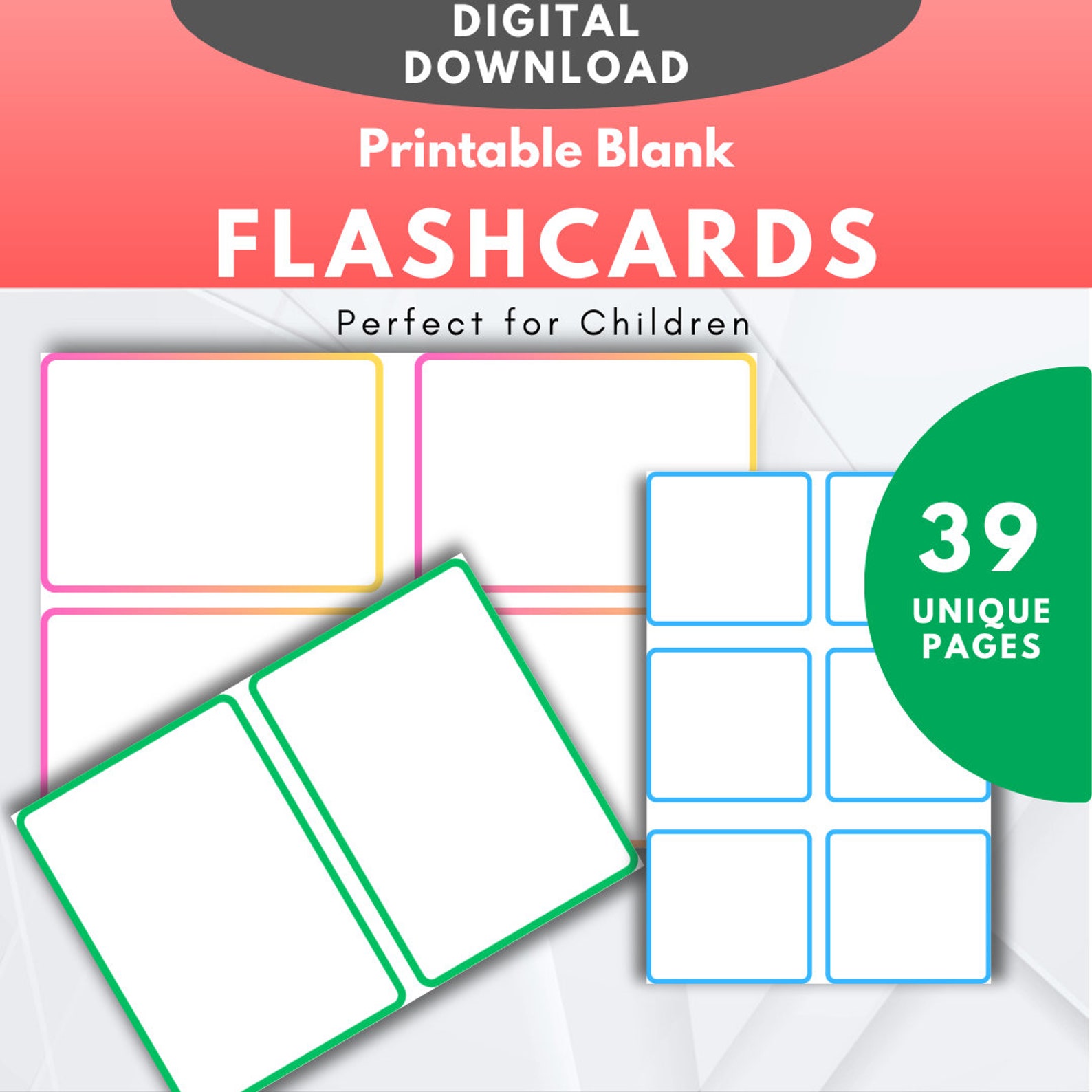 Printable, Flash Cards, Blank, Education Printables, Flashcards ...