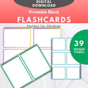 Printable, Flash Cards, Blank, Education Printables, Flashcards ...