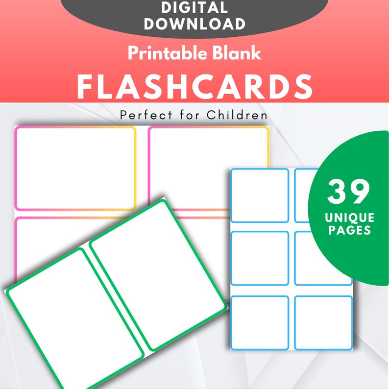 Printable, Flash Cards, Blank, Education Printables, Flashcards ...