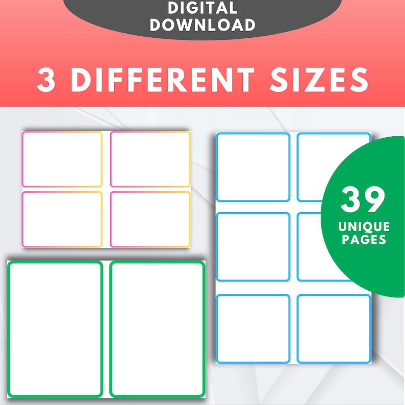 Printable, Flash Cards, Blank, Education Printables, Flashcards ...