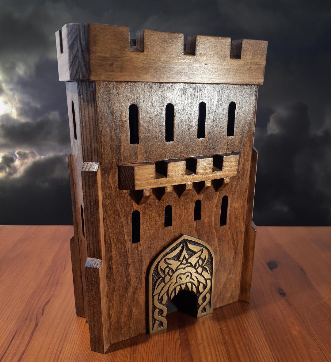 Medieval Castle Dice Tower - Gothic Aesthetic, Brass Dragon Arch ...