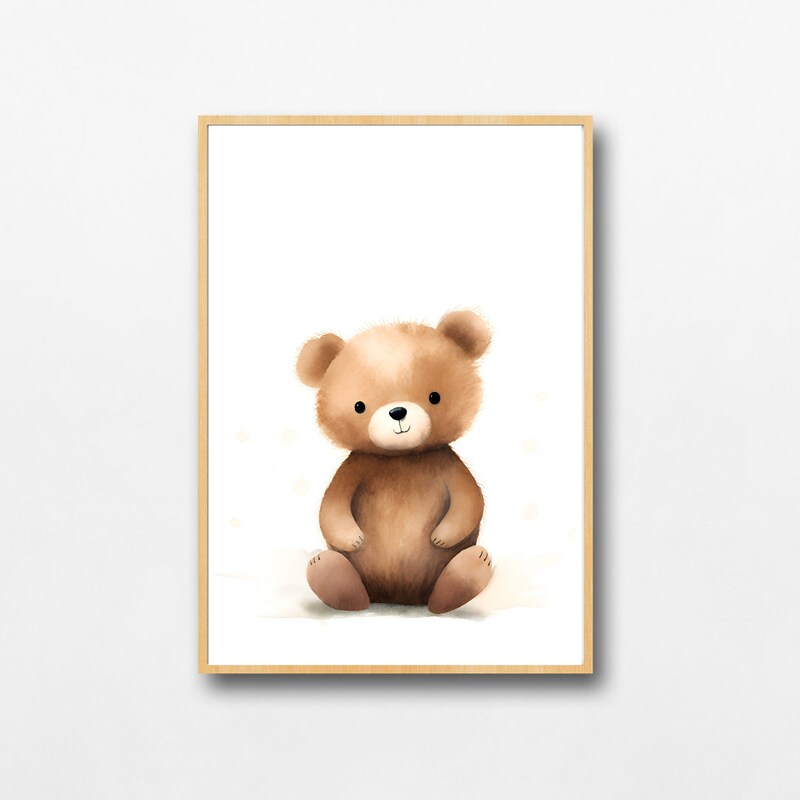 Bear Nursery Print - Etsy