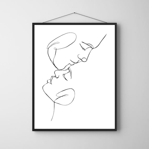 Forehead Kiss Drawing