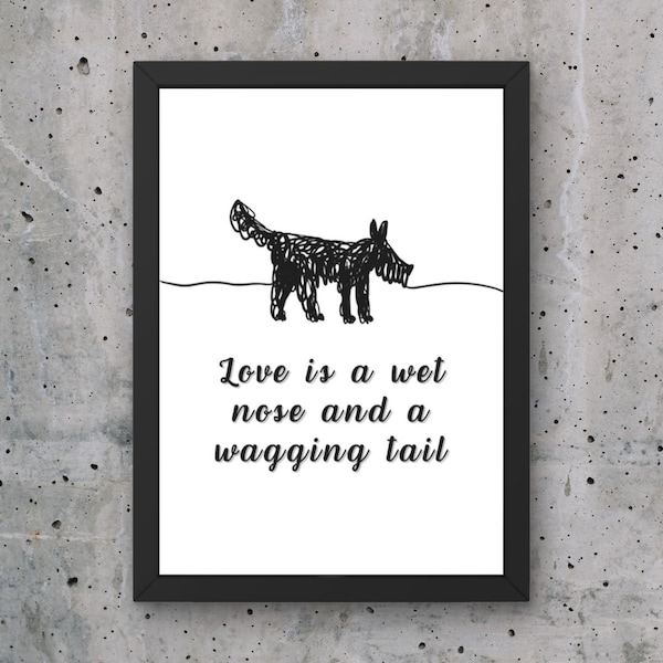 Wagging Tail Quote - Etsy