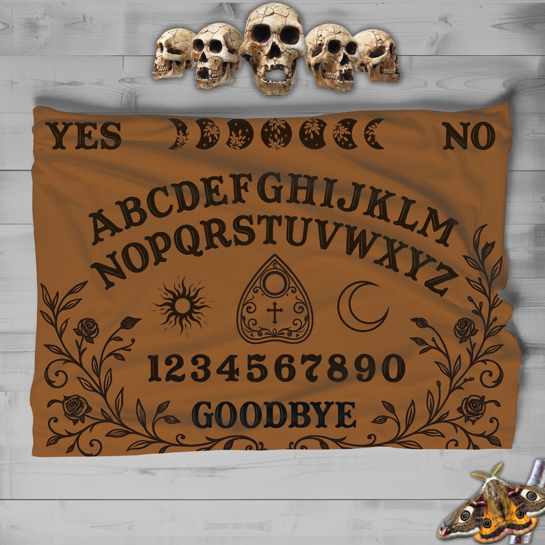 Blanket Spirit Ouija Board Witch Party Game Throw Occult Planchette ...