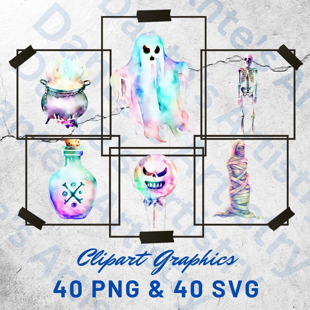 Pastel Halloween Clipart Pastel Halloween Witch Hat Clipart Pastel ...