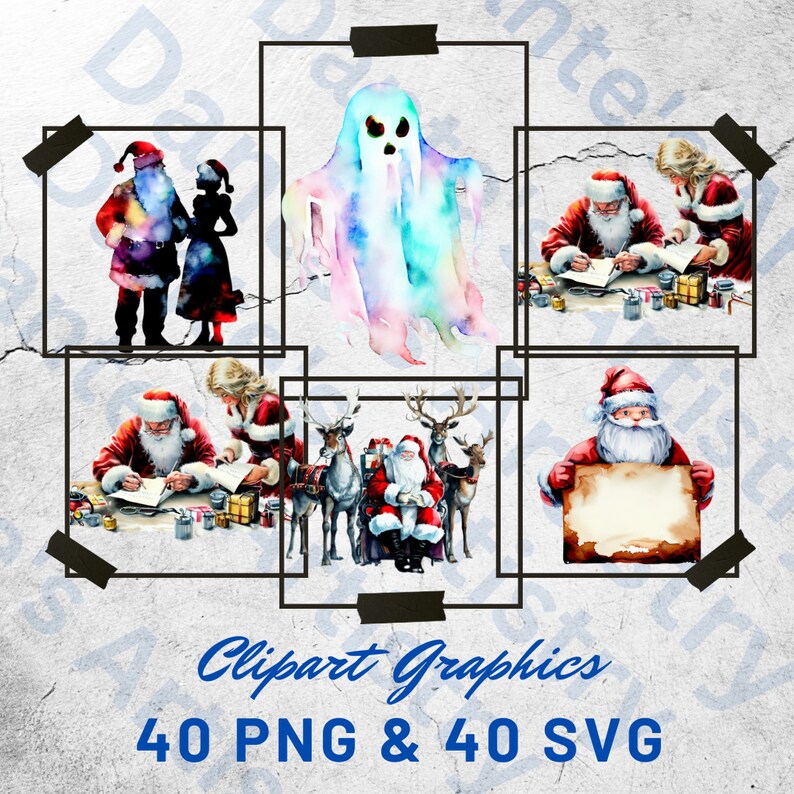 North Pole Duo Santa and Mrs Claus Clipart Mrs Claus Clipart Mrs Claus ...