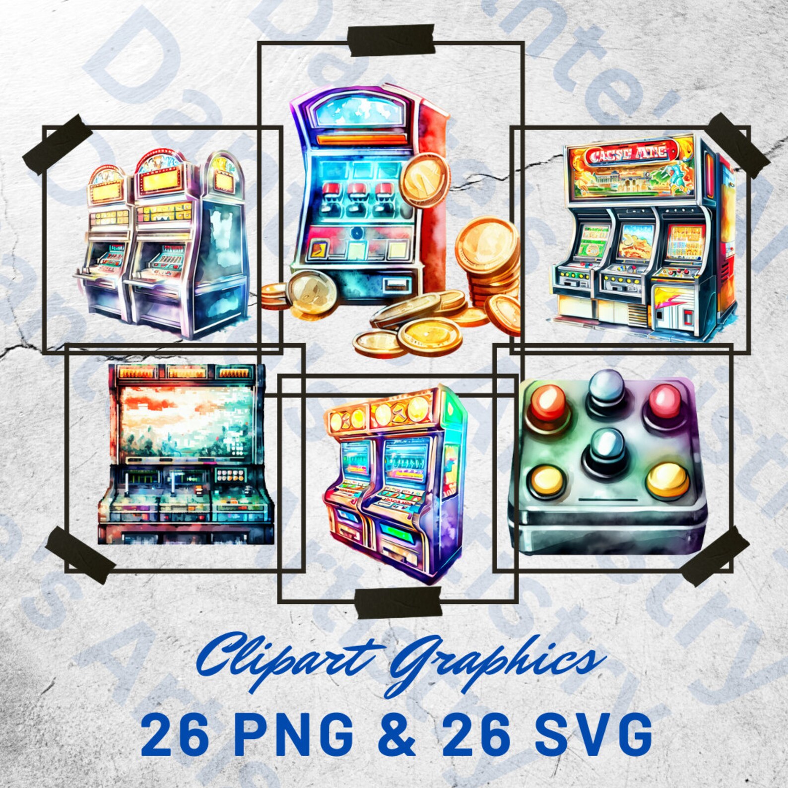 Arcade Fun in Every Pixel Explore the Collection Arcade Game Clipart ...