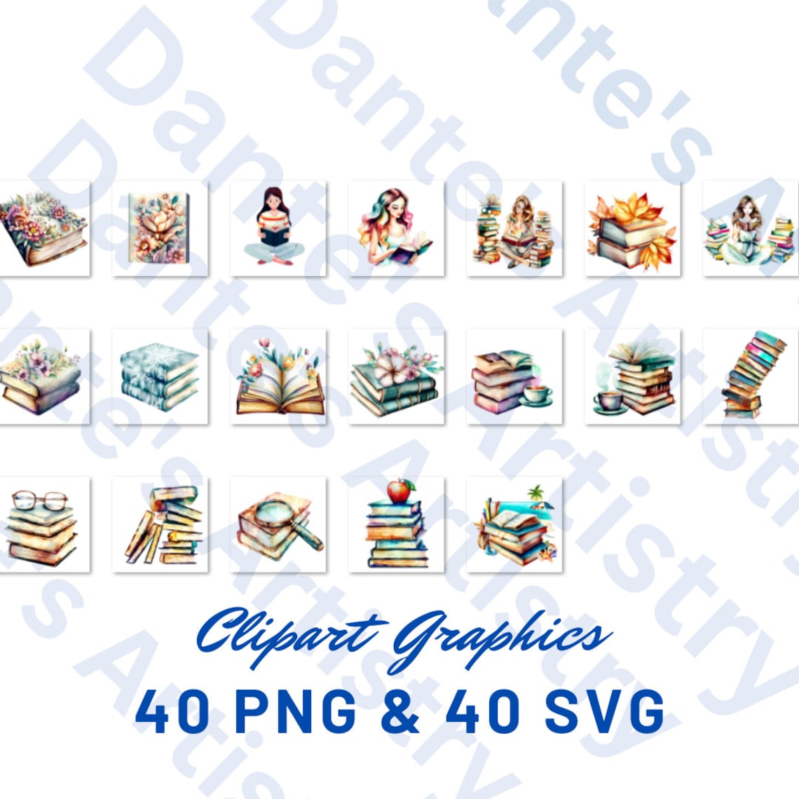 Book Clipart Open Book Svg Book Stack Svg Stack of Books Svg Open Book ...