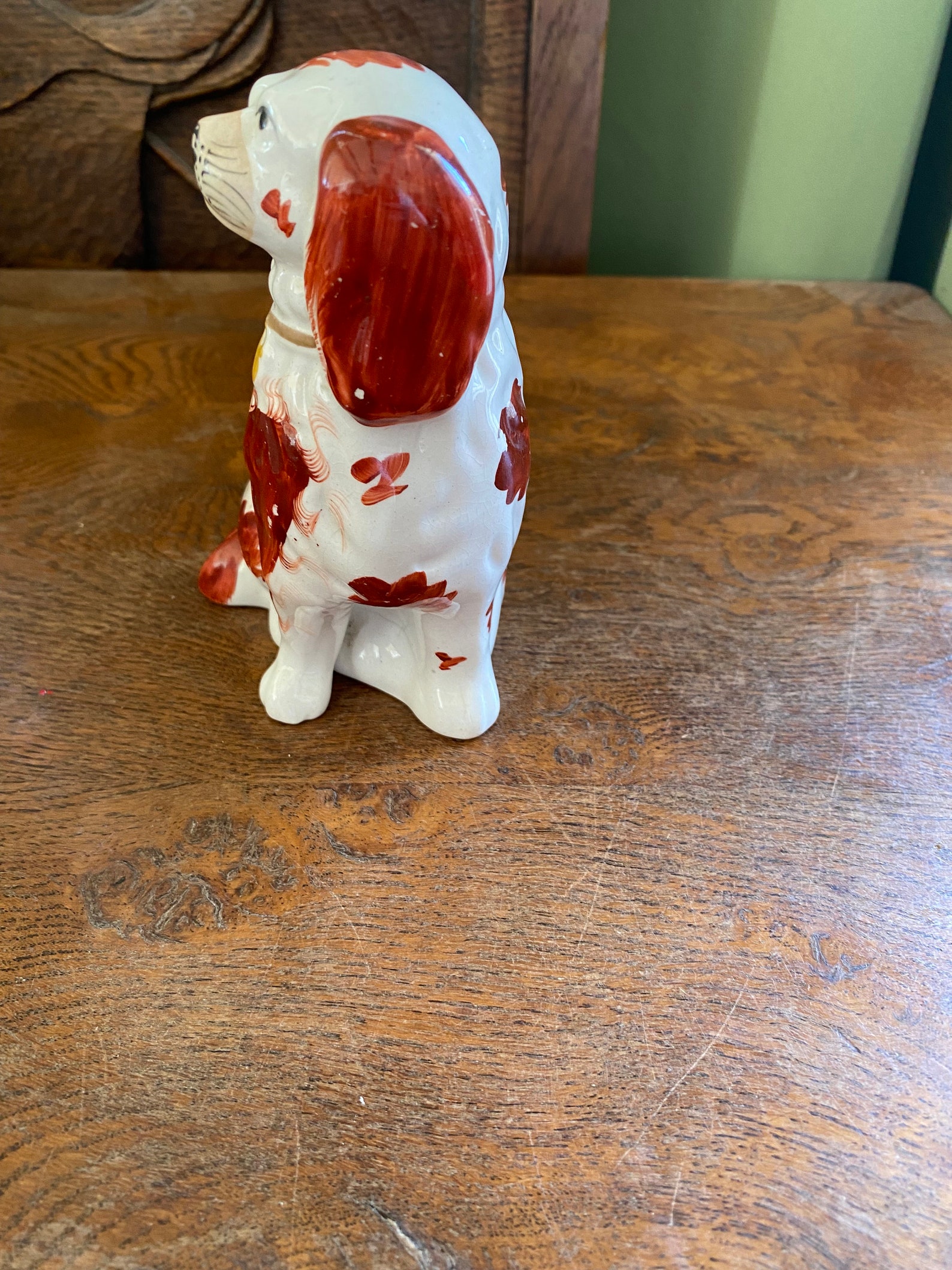 Small Victorian Staffordshire Spaniel, Top Quality Circa 1860 Decorated ...