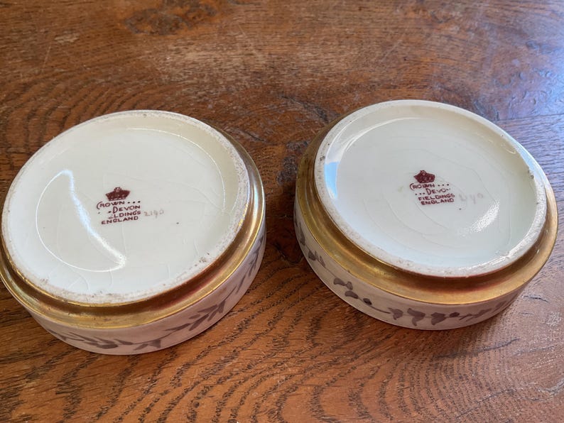 Crown Devon Pottery Works of Fieldings England Circa 1930s Two Scarce ...