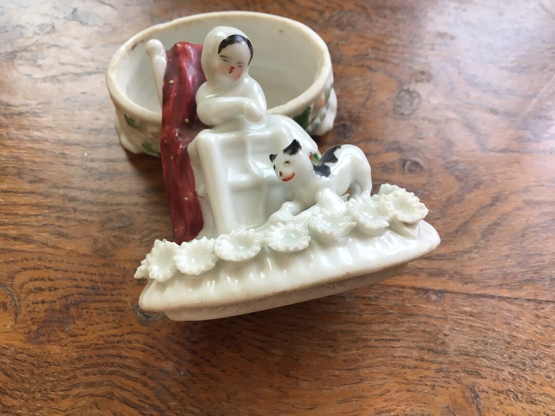Vintage German Conta & Boehme Daisy Box Fairing, This One Shows a Girl ...