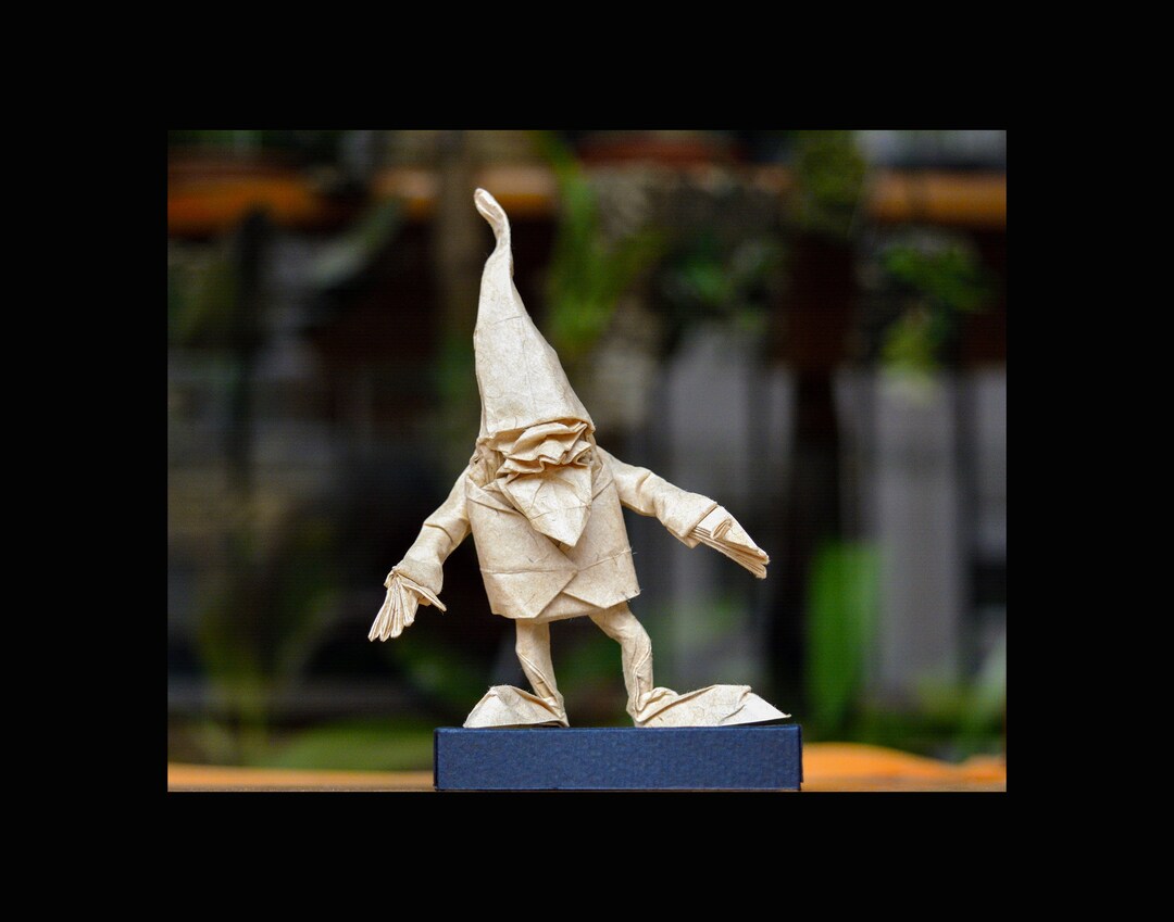 Dwarf Elf Gnome Origami Handmade Paper Origami Gift Original Detail - Etsy