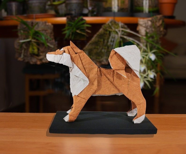 Origami Japanese Dog Akita, Origami Shiba Inu - Etsy