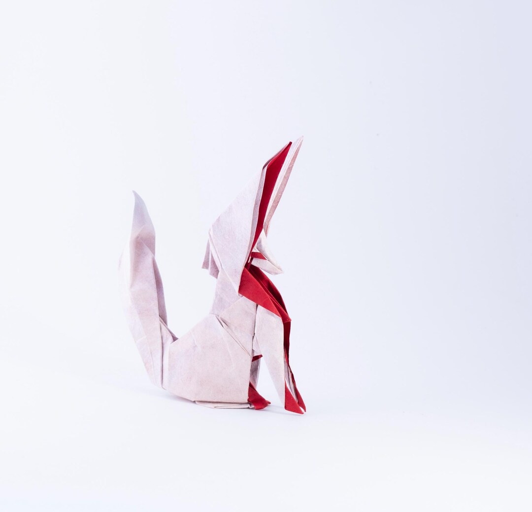 Kitsune, Origami Figure From Japanese Mythology. - Etsy