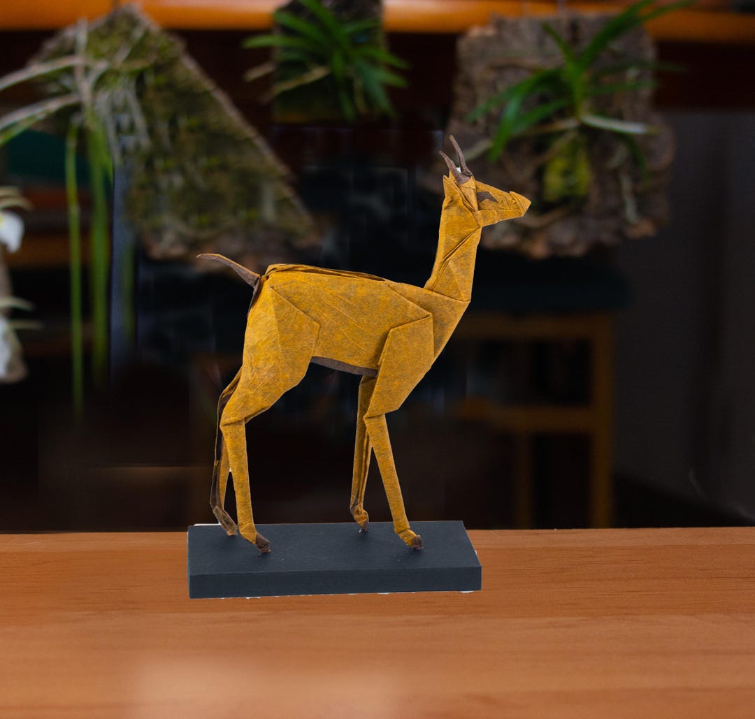 Clark's Gazelle, Dorcas, Origami, Thompson's Gazelle Figure, Paper ...