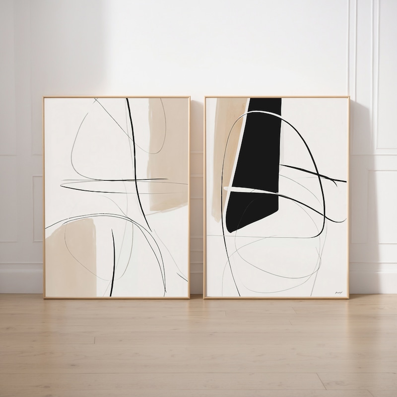 Abstract Line Art - Etsy
