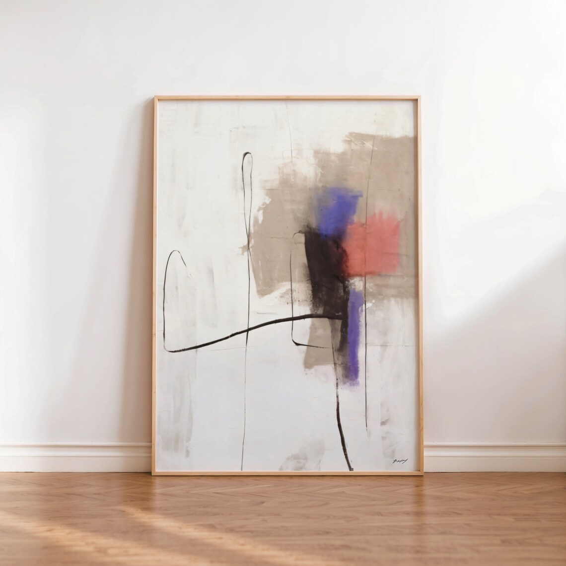 Abstract Lines Wall Art Modern Oil Painting Printable Wall Art ...