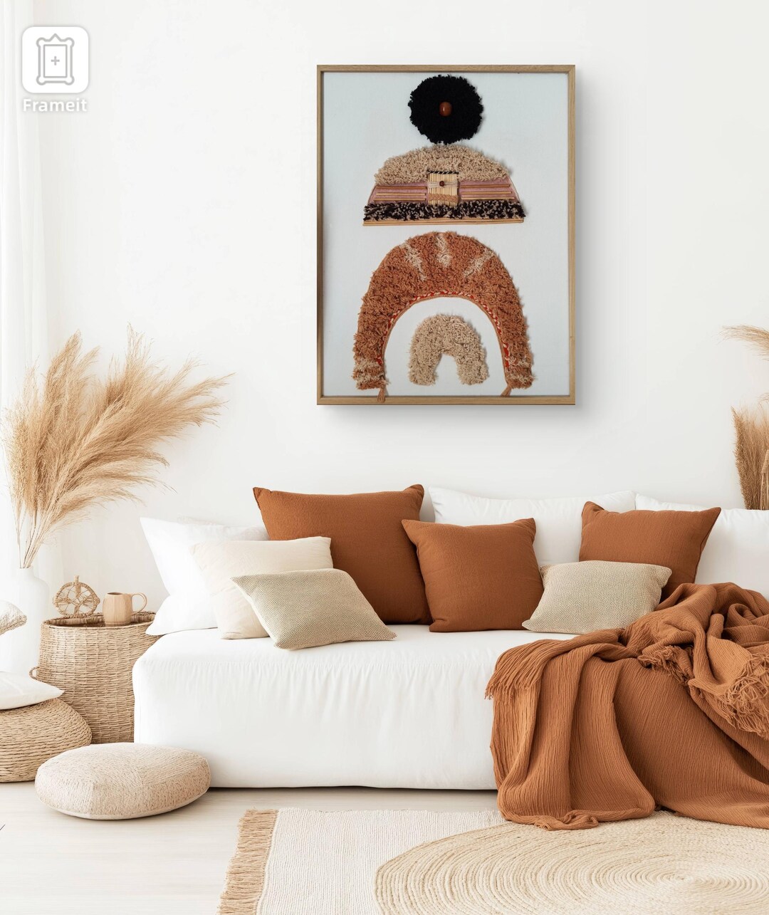 Art Mural Texture Laine, Esprit Bohème, Unique, Moderne. - Etsy