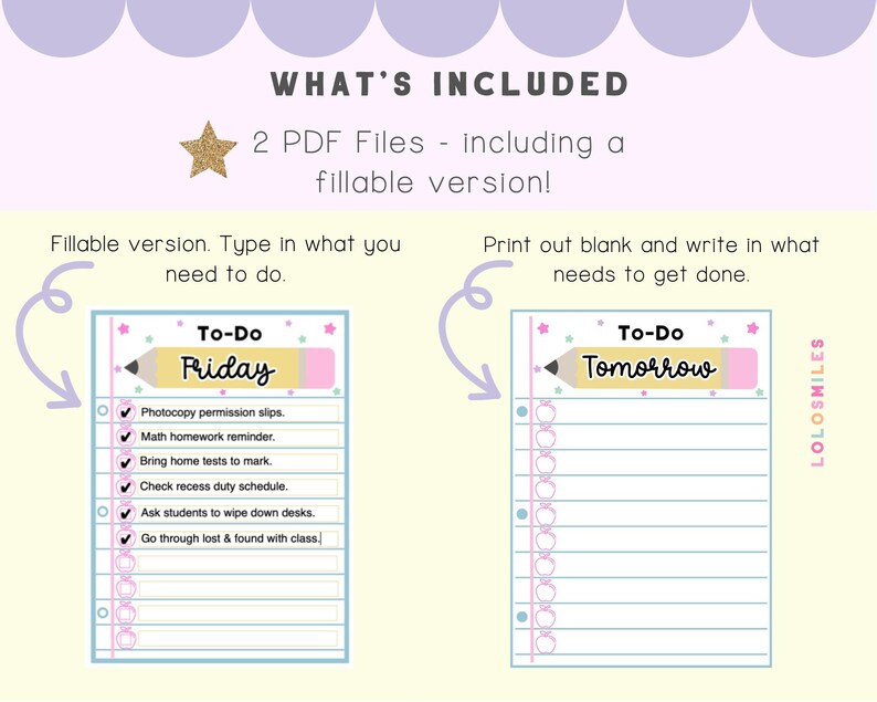 Printable Pencil to Do List Template, Task Tracker for Students, School ...